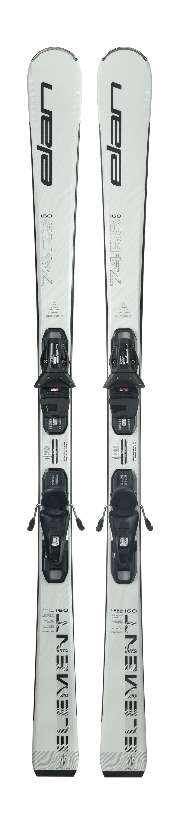 Elan Element 74 RS W (EL 9.0 System Binding) Womens Skis 2026 - Aspen ...