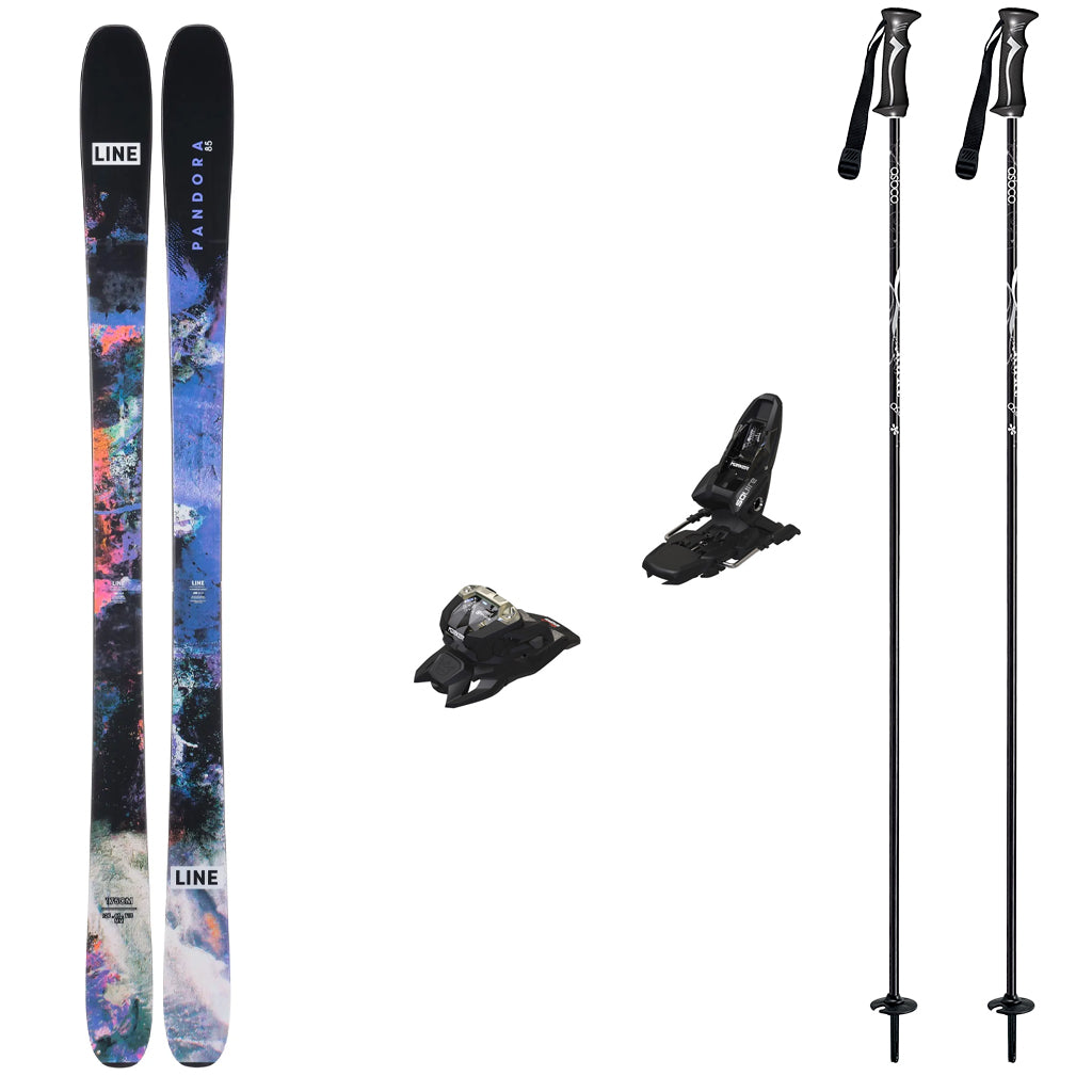 Line Pandora 85 Skis 2025 with Marker Squire 11 Bindings Ski Package ...